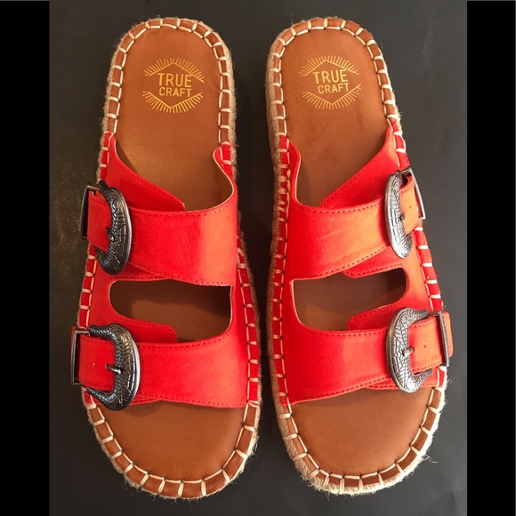 True Craft | Shoes | True Craft Shaker Sandals Espadrilles Platform ...